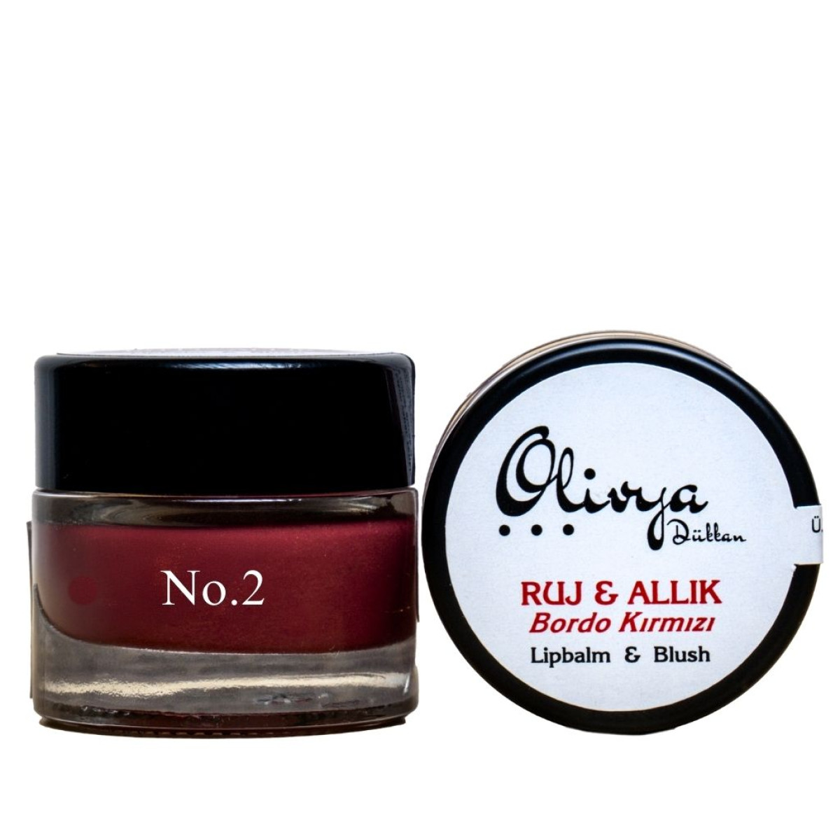 Doğal Ruj & Allık - Bordo Kırmızı 8 ml