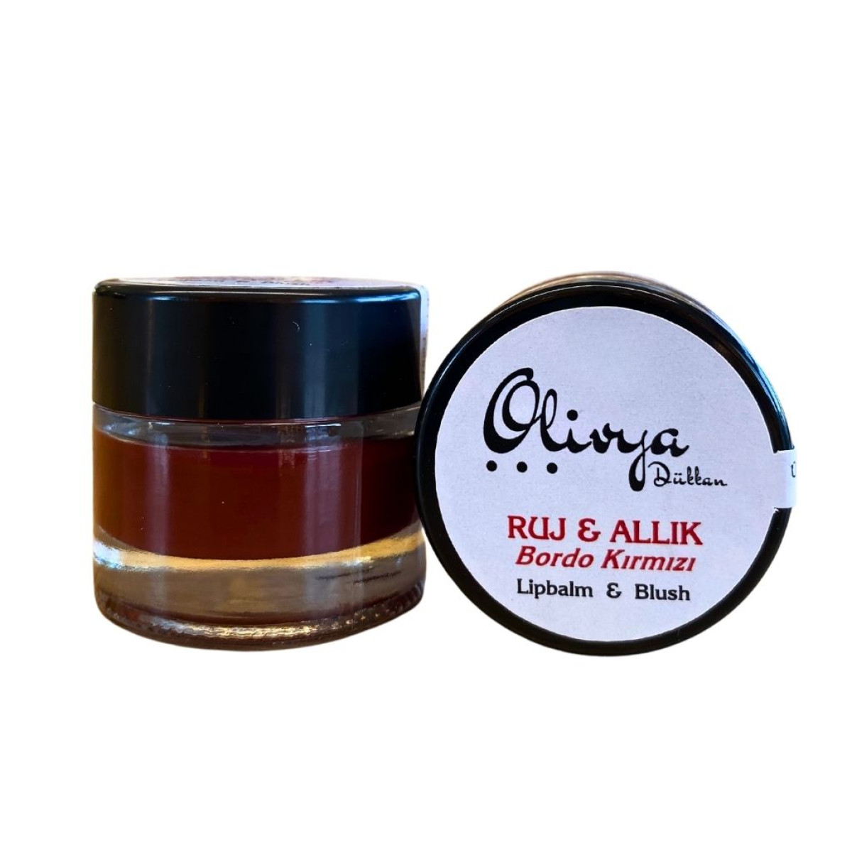 Doğal Ruj & Allık - Bordo Kırmızı 8 ml